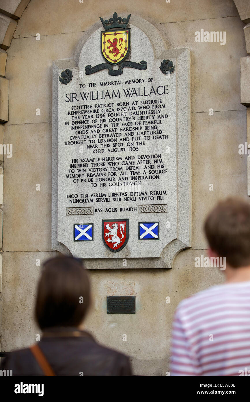 William Wallace Memorial in der Nähe der Stelle, wo Wallace, 1305 ...