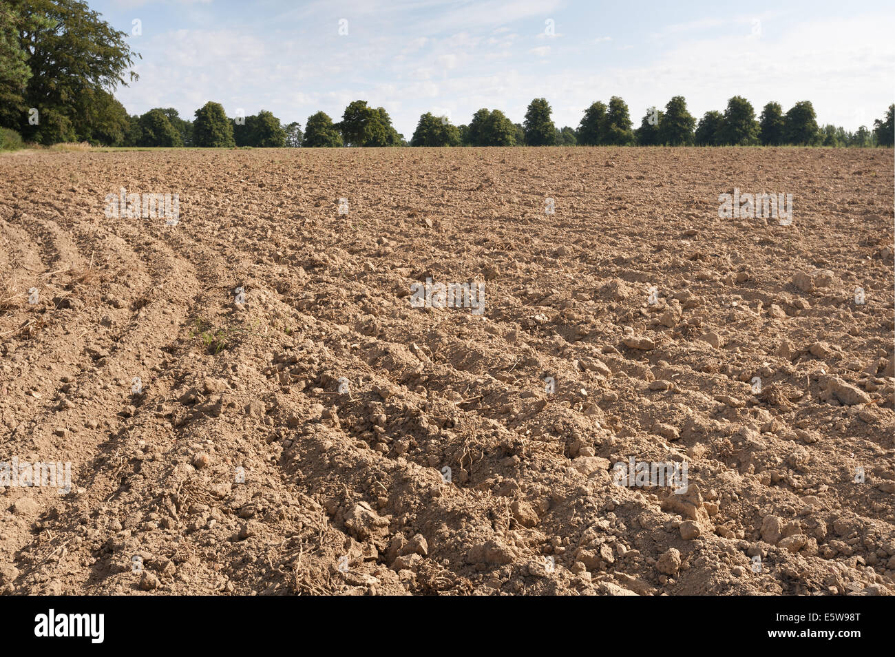 Acker im Herbst bereit für die Aussaat Frühjahr Ernte Reich Webstuhl ...