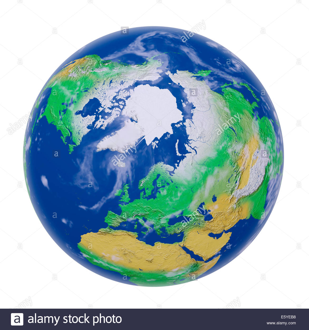 North Pole Map Stockfotos und -bilder Kaufen - Alamy