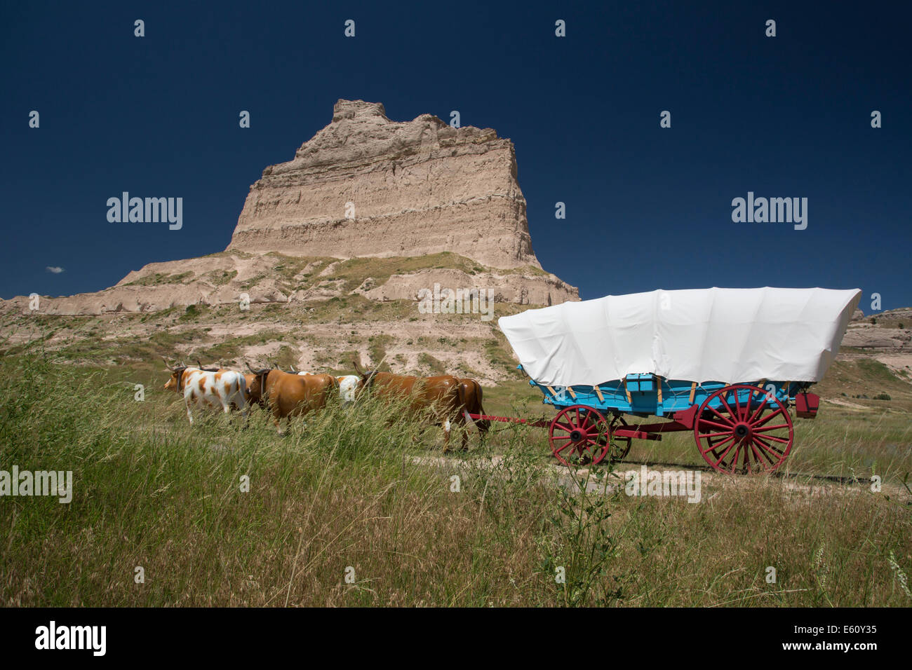 Scottsbluff, Nebraska - Scotts Bluff National Monument Stockfotografie ...