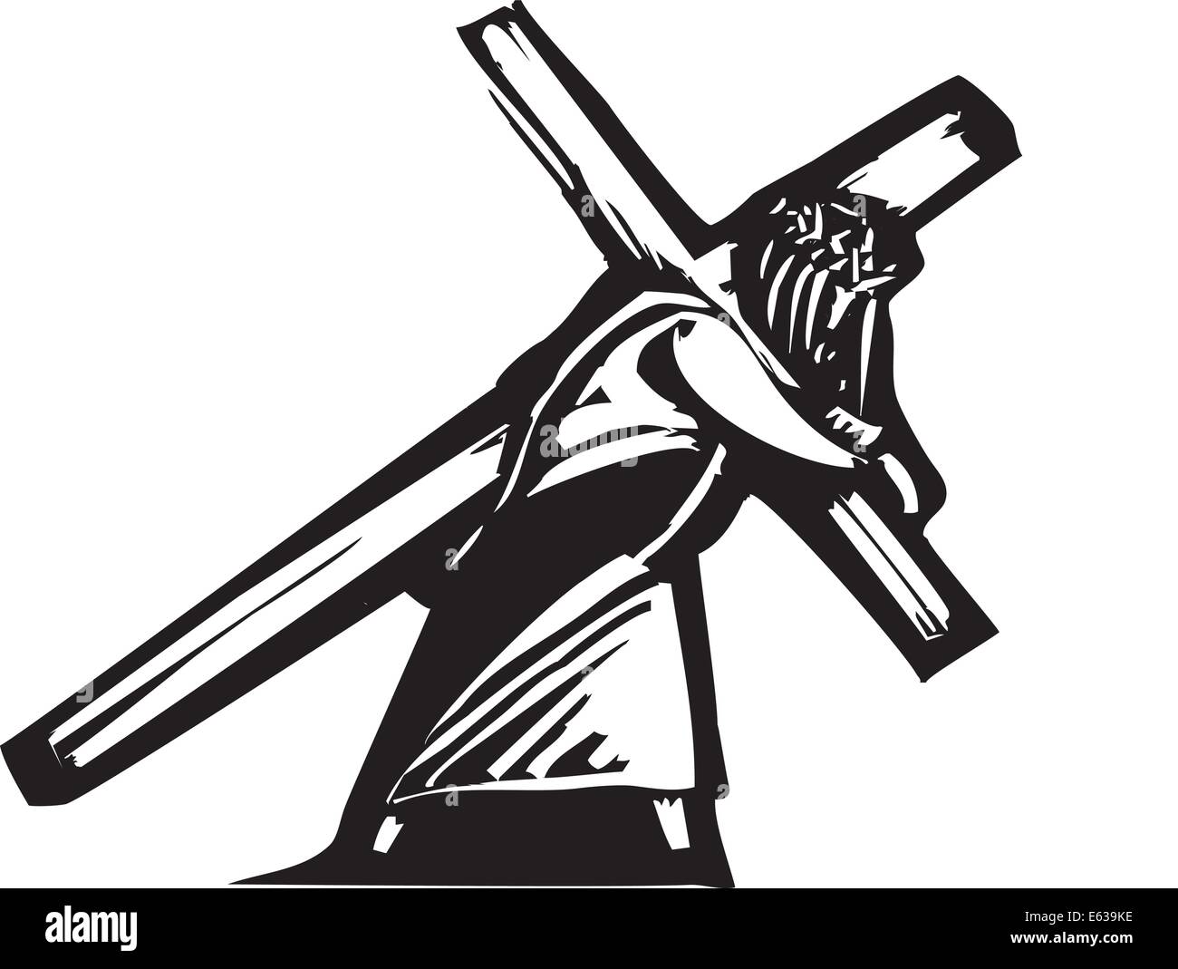 Kreuz von jesus kreuzigung Stock-Vektorgrafiken kaufen - Alamy