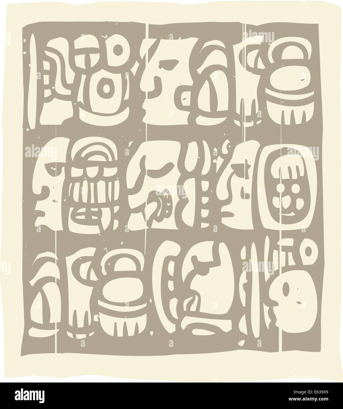 Maya mayan hieroglyphics writing -Fotos und -Bildmaterial in hoher ...