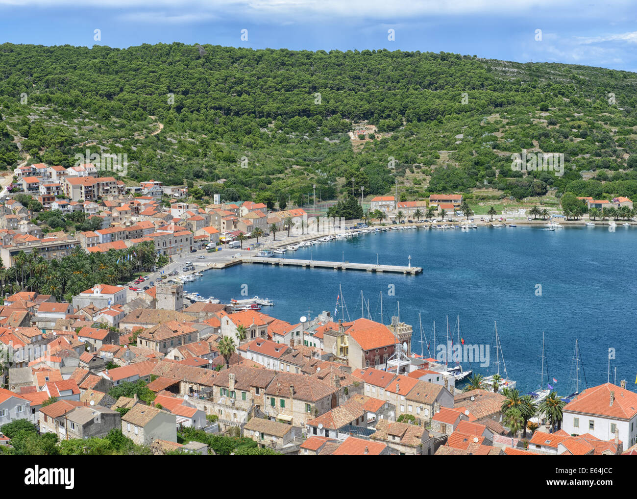 Die Stadt Vis (Vis Insel), Kroatien Stockfotografie - Alamy