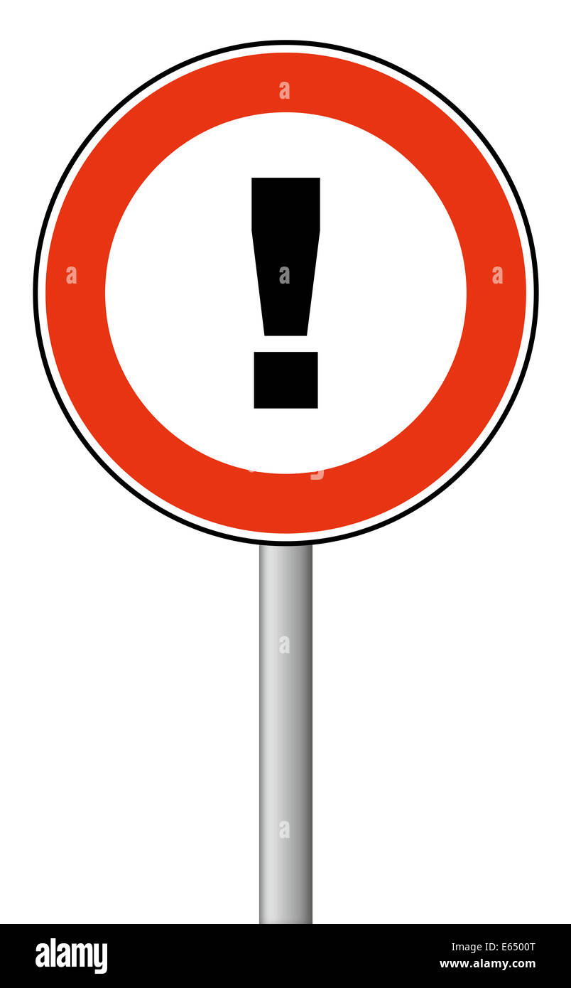 Schild Verkehr Verkehrsschild Schule Ferien großgeschrieben Rufzeichen ...