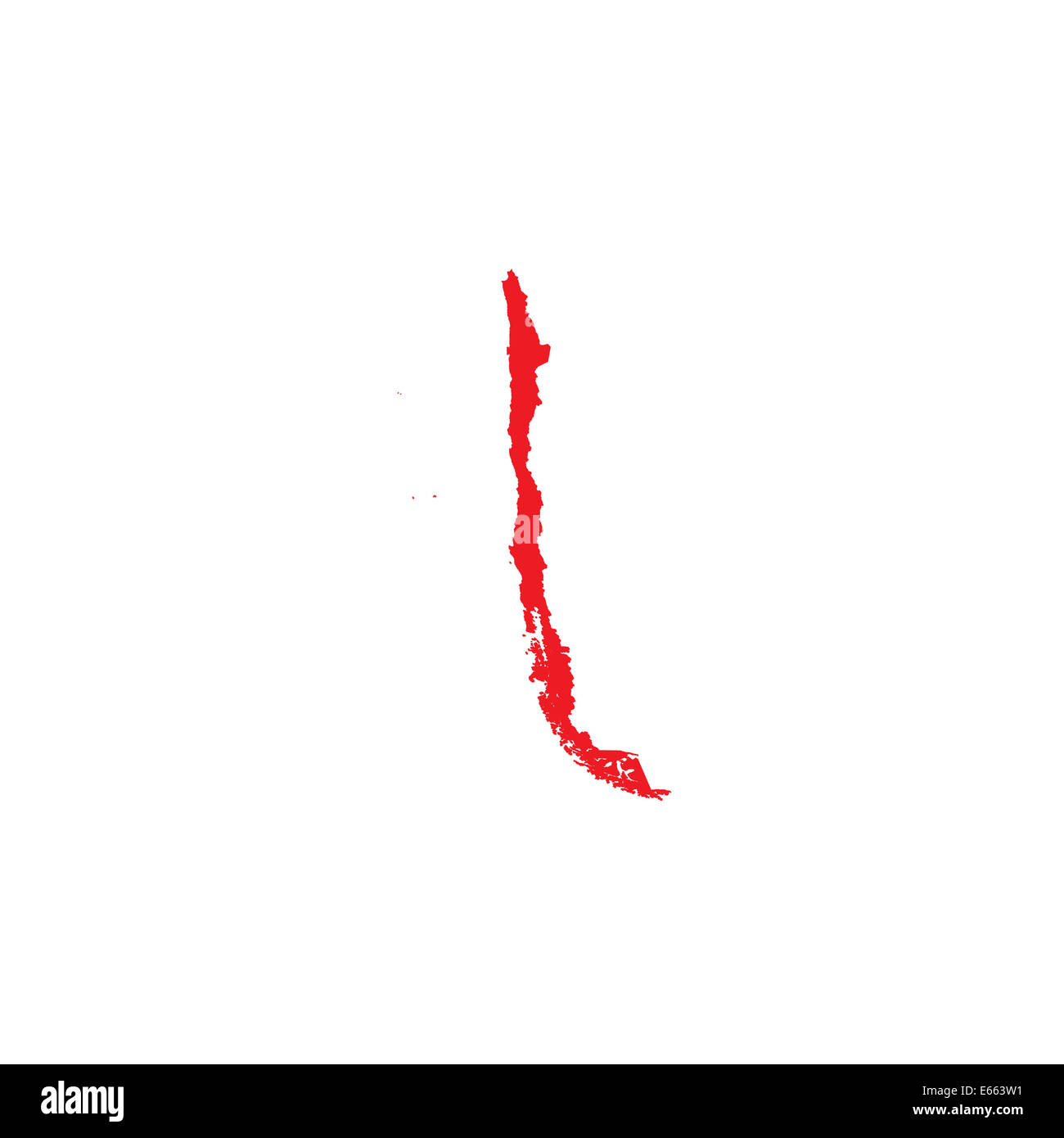 Chile umriss -Fotos und -Bildmaterial in hoher Auflösung – Alamy