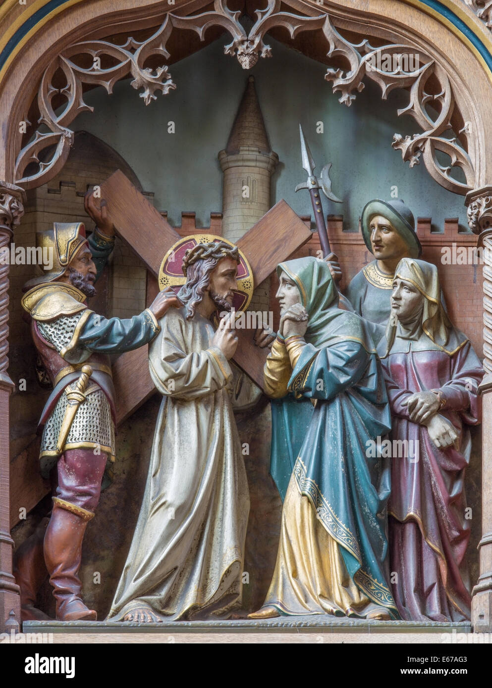 Mary Mother Of Jesus Cross Stockfotos und -bilder Kaufen - Alamy