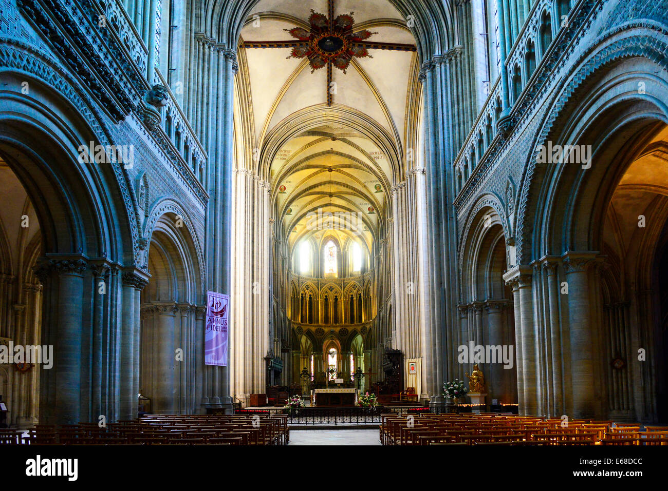 Bayeux Kathedrale katholische Kirche Frankreich Normandie FR Europa ...