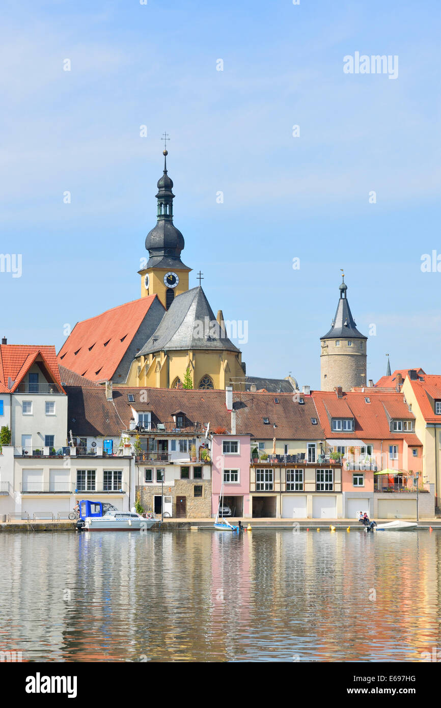 Stadtbild, Mains, Kitzingen, untere Franken, Bayern, Deutschland ...