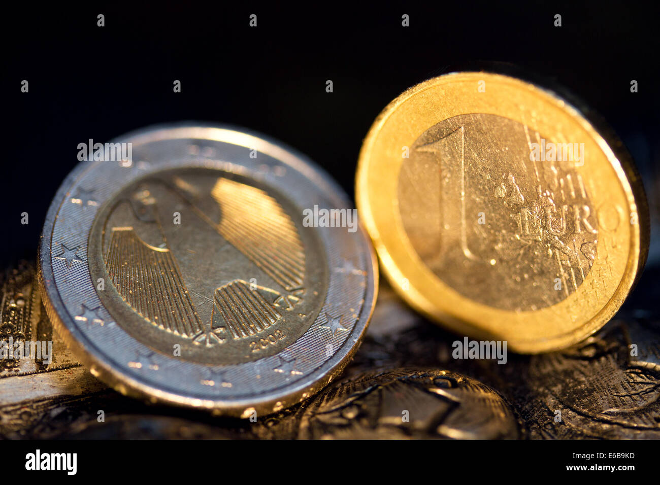 Euro Coin Both Sides Stockfotos und -bilder Kaufen - Alamy