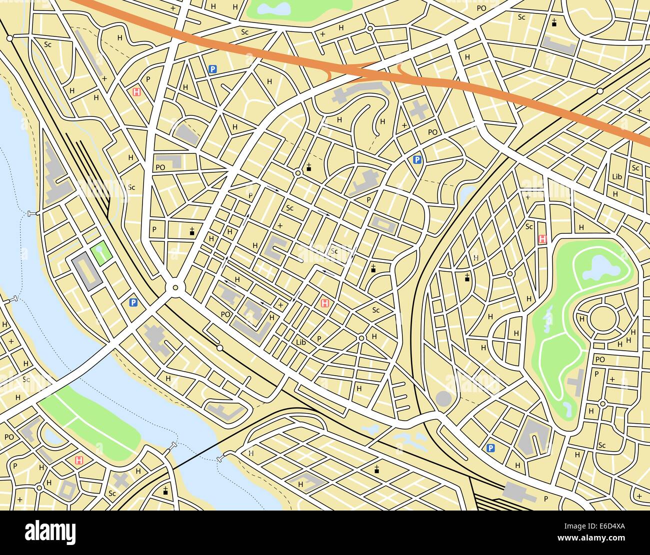 Street map -Fotos und -Bildmaterial in hoher Auflösung – Alamy