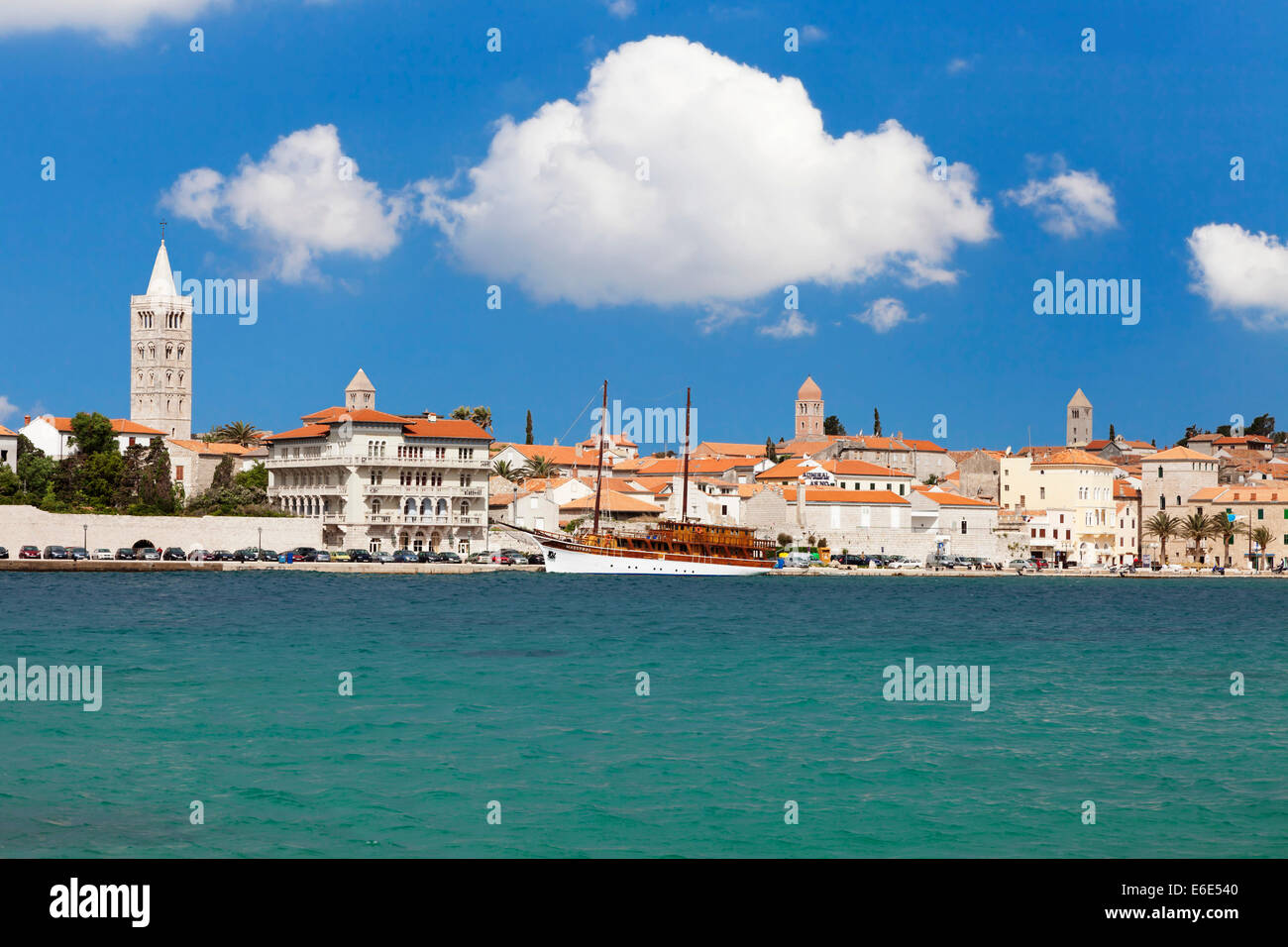 Altstadt, Stadt Rab, Insel Rab, Kvarner Bucht, Kroatien Stockfotografie ...