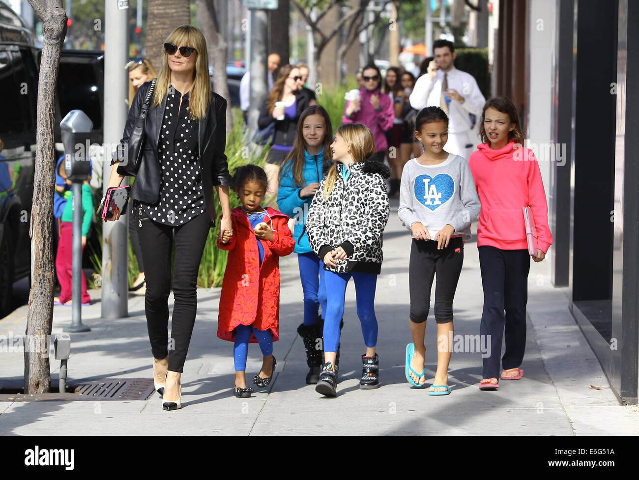 Heidi Klum mit ihren Kindern mit Beverly Hills unterwegs: Heidi Klum ...