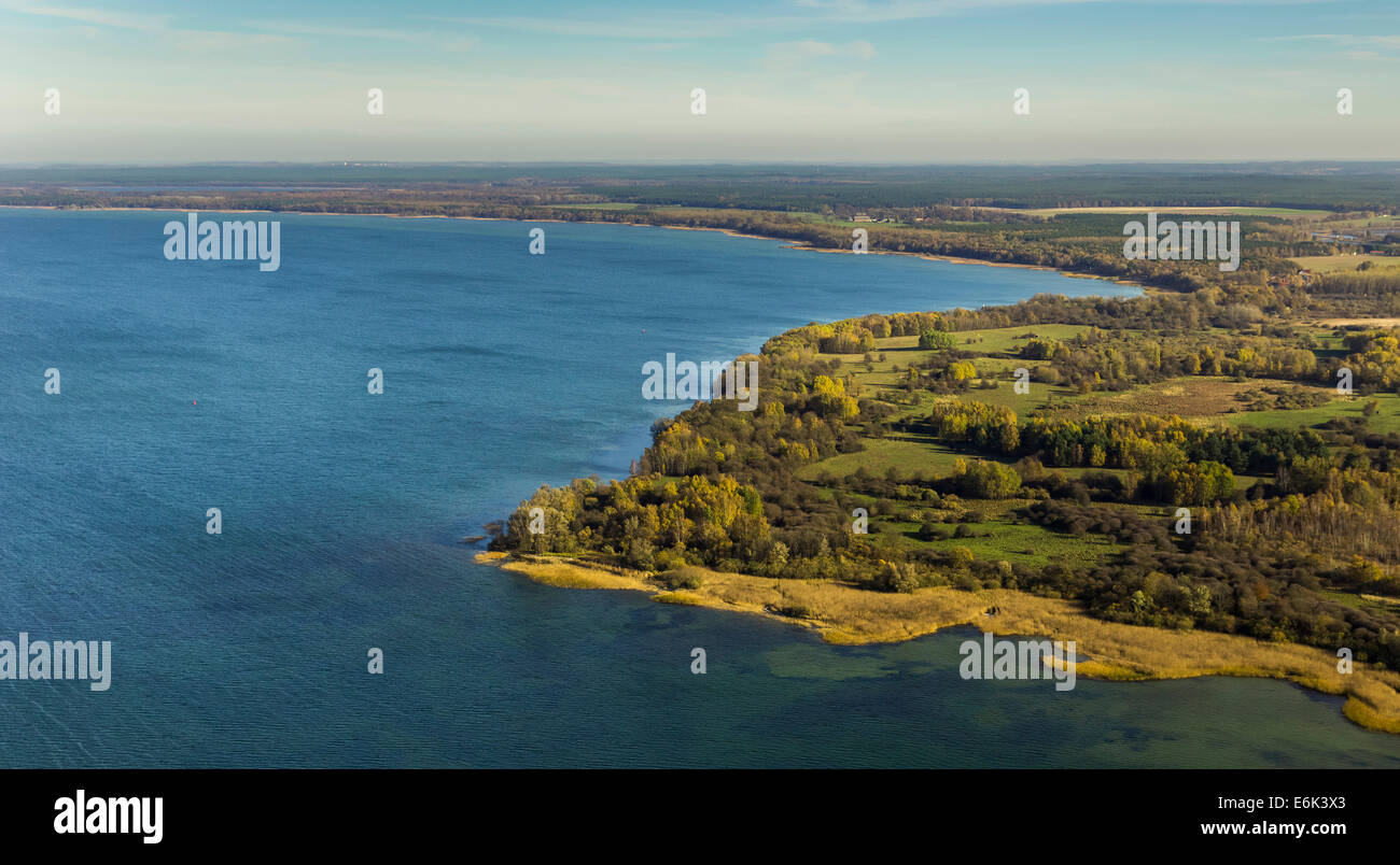 Luftaufnahme, Müritz-Nationalpark, Mecklenburgische Seenplatte, Rechlin ...