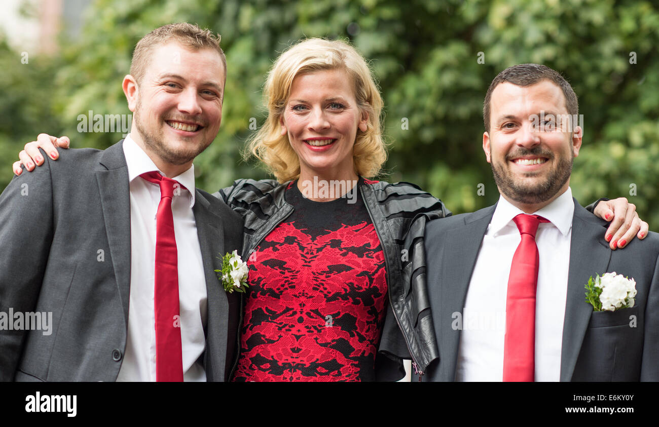 Mannheim, Deutschland. 26. August 2014. Schauspielerin Eva Habermann ...
