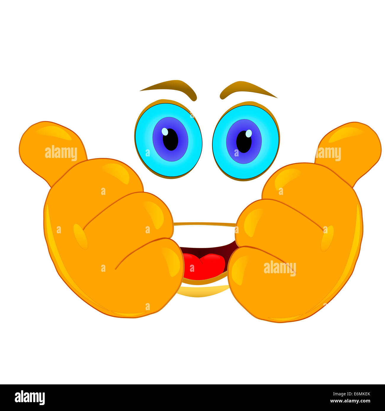 Daumen hoch smiley Stockfotografie - Alamy