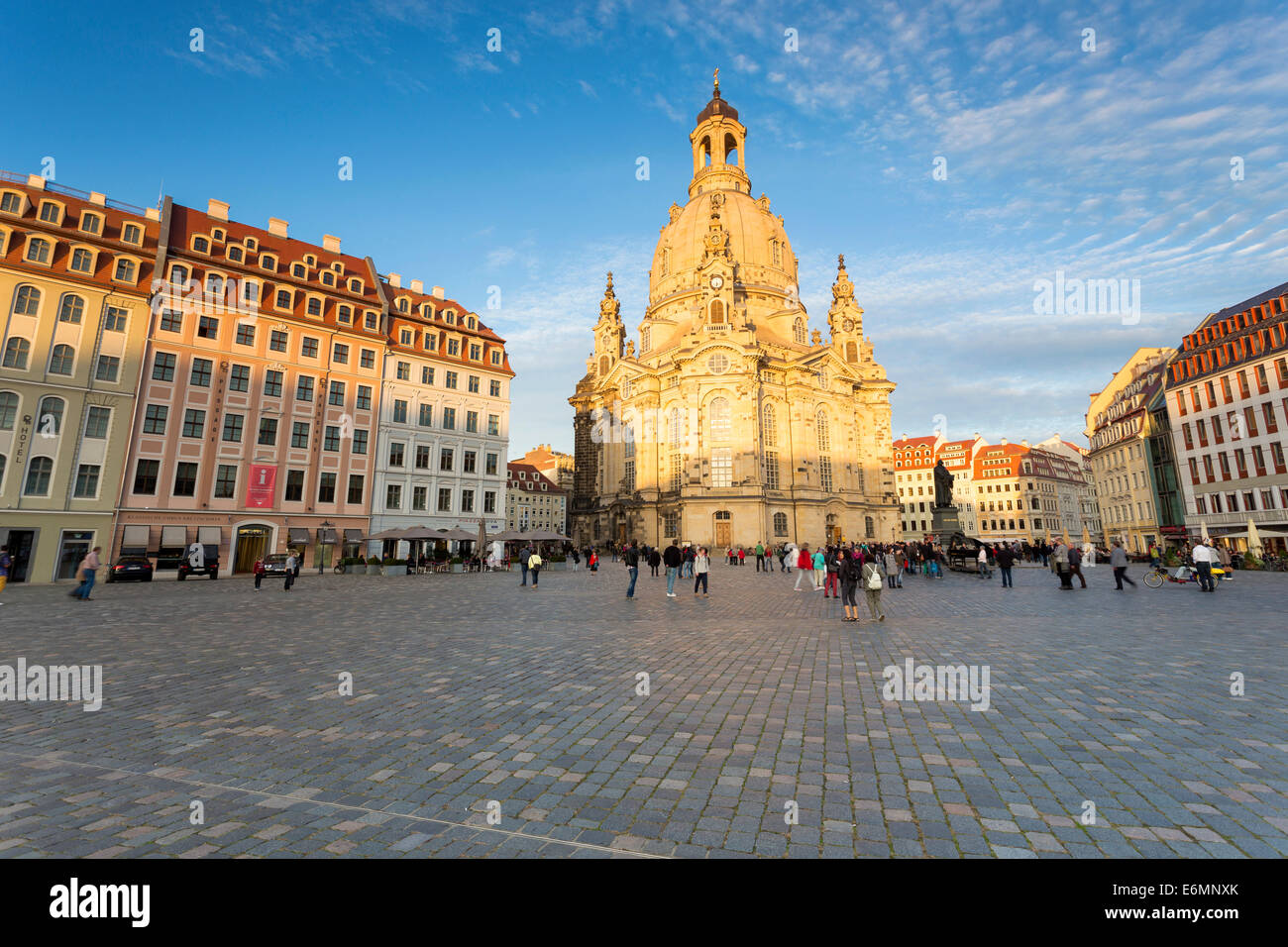 Dresden Germany Neumarkt Square Frauenkirche Stockfotos und -bilder ...
