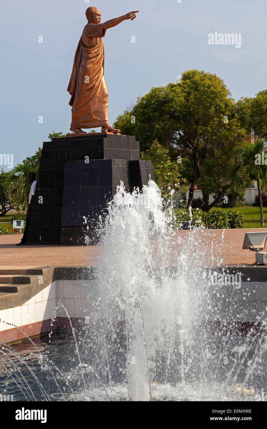 Statue am Kwame Nkrumah Memorial Park, Accra, Ghana, Afrika ...
