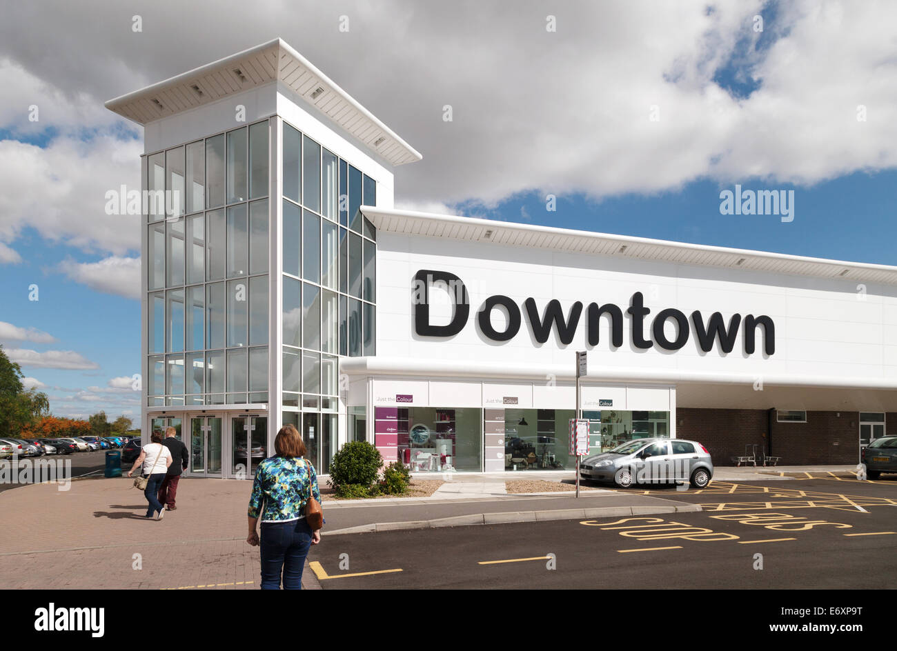 Die Innenstadt von Superstore außen, Lincolnshire England UK ...