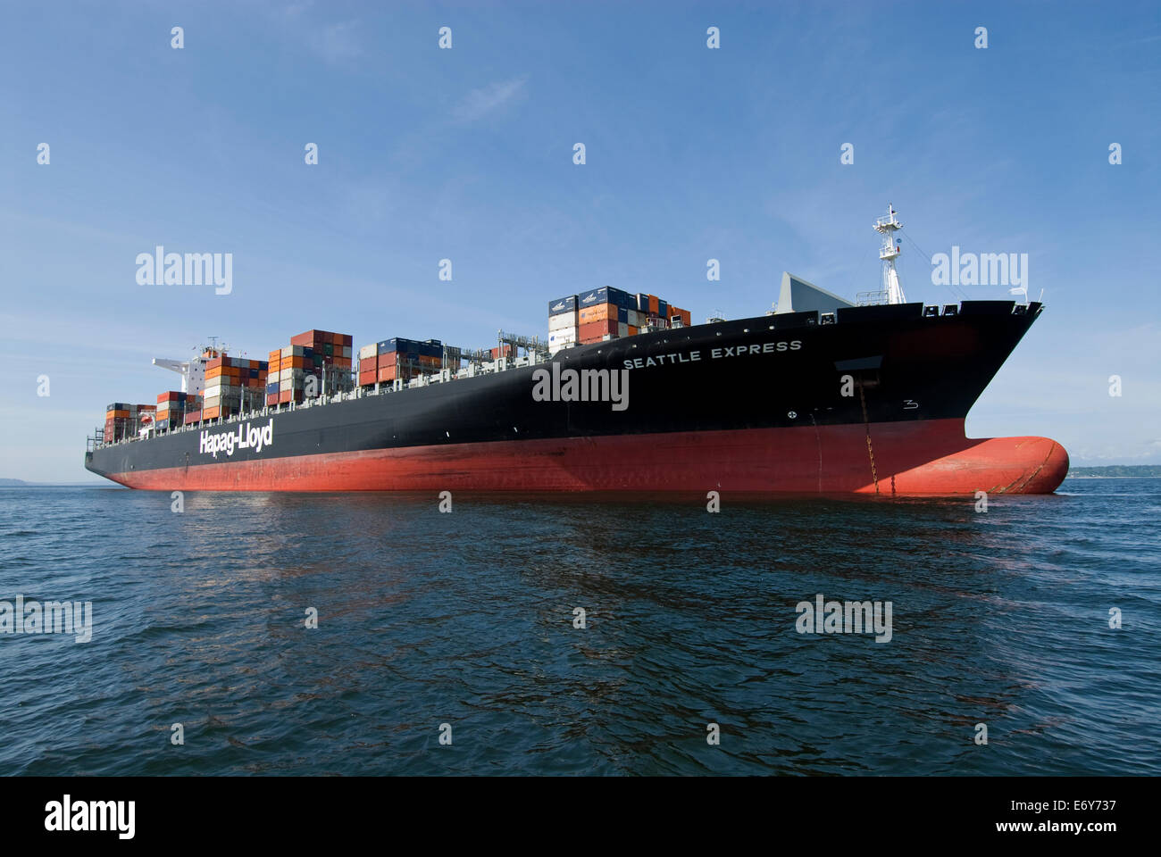 Containerschiff Seattle Express In Elliott Bay Seattle Washington State ...