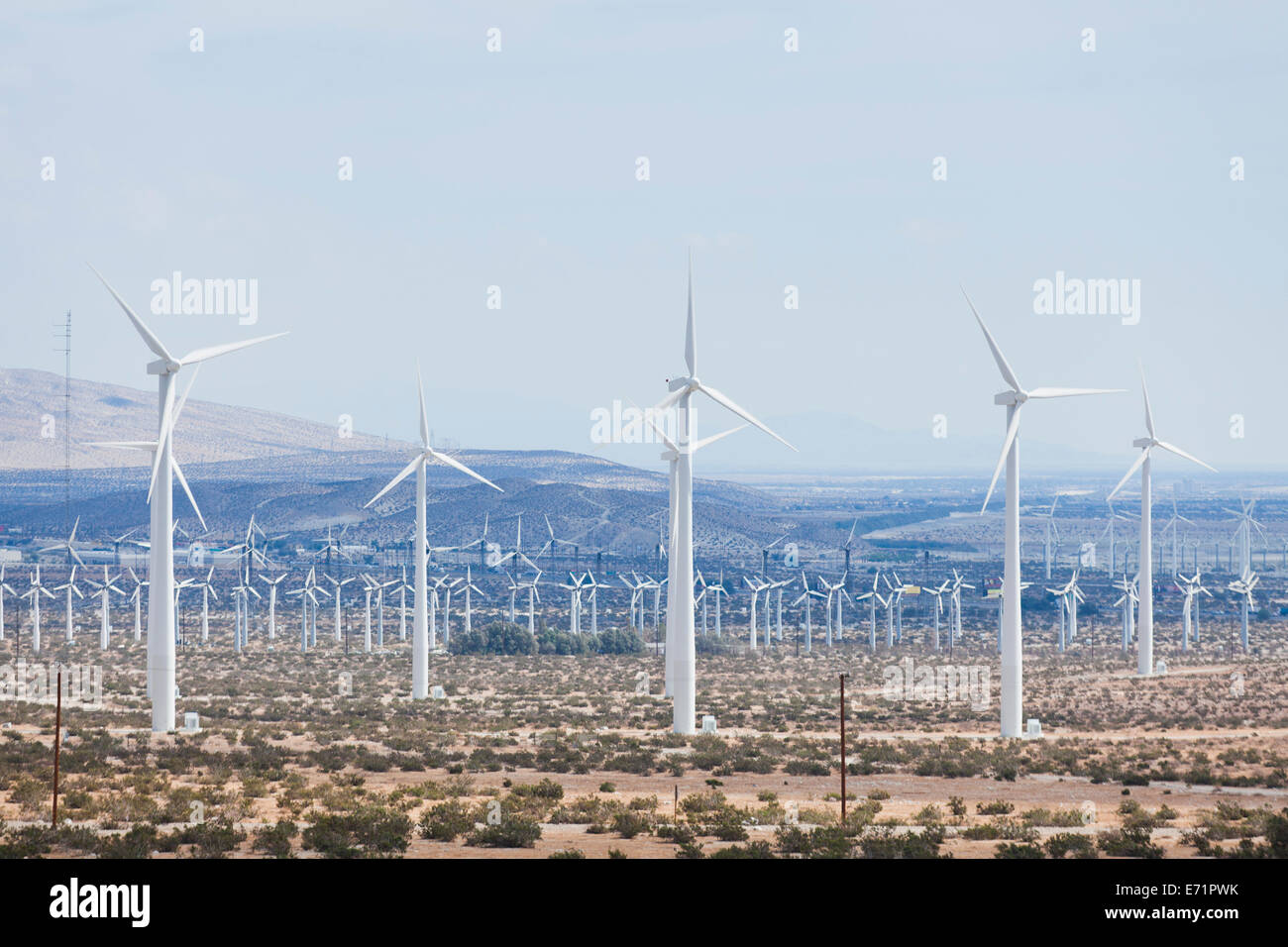 Windkraftanlagen in Windparks - San Gorgonio Pass, Palm Springs ...