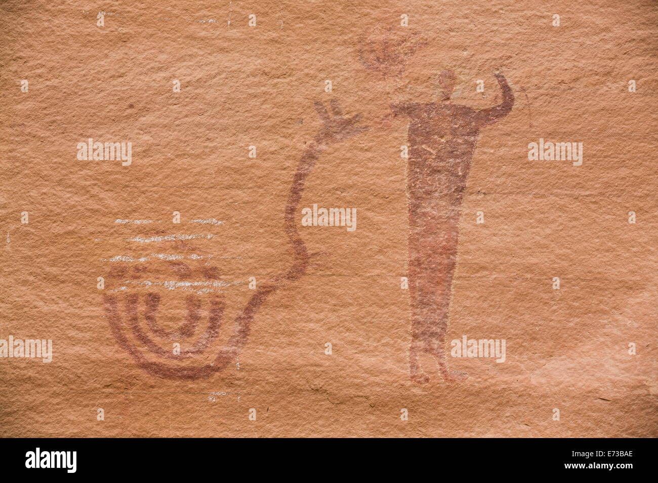 Buckhorn wash pictograph panel snake -Fotos und -Bildmaterial in hoher ...