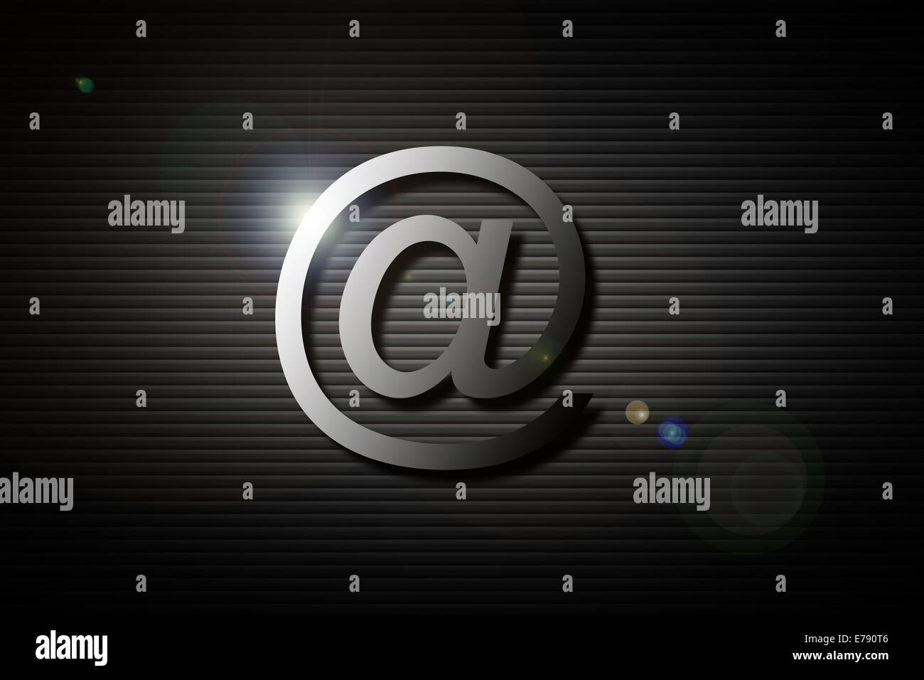 at-Zeichen Sie-Symbole auf Hintergrund Stockfotografie - Alamy