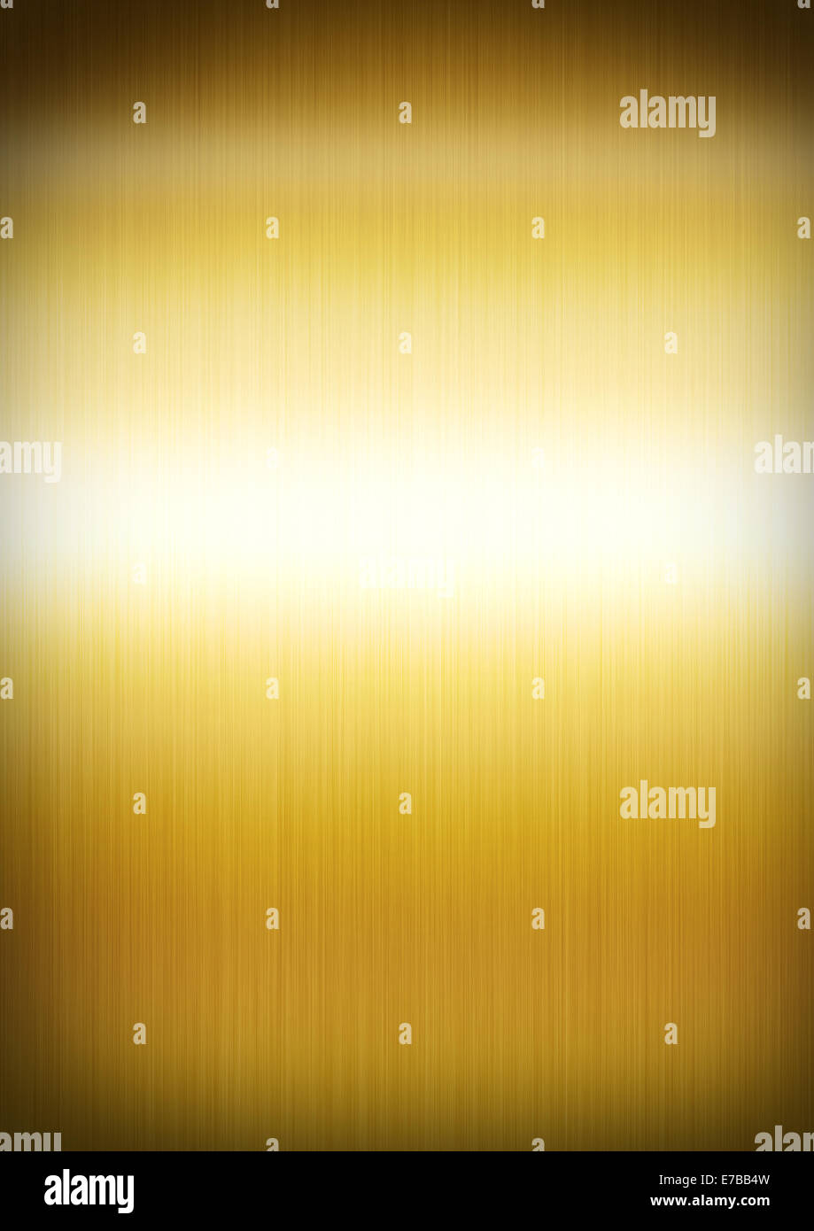 Gold gebürstet Metall Textur-Hintergrundbild Stockfotografie - Alamy