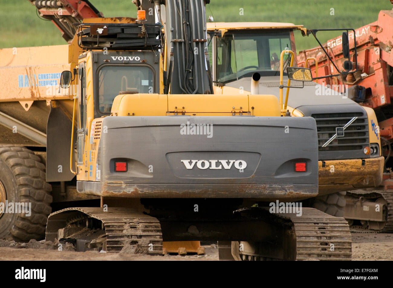 Bagger Volvo EM-Erdbewegungsmaschinen Digger Kieshebewerk Earth Mover ...