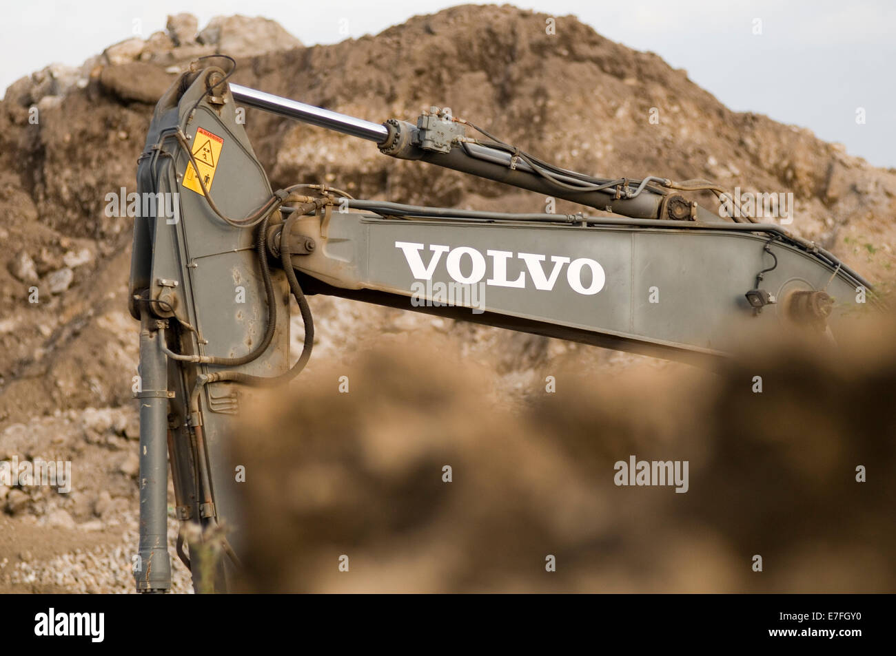 Bagger Volvo EM-Erdbewegungsmaschinen Digger Kieshebewerk Earth Mover ...