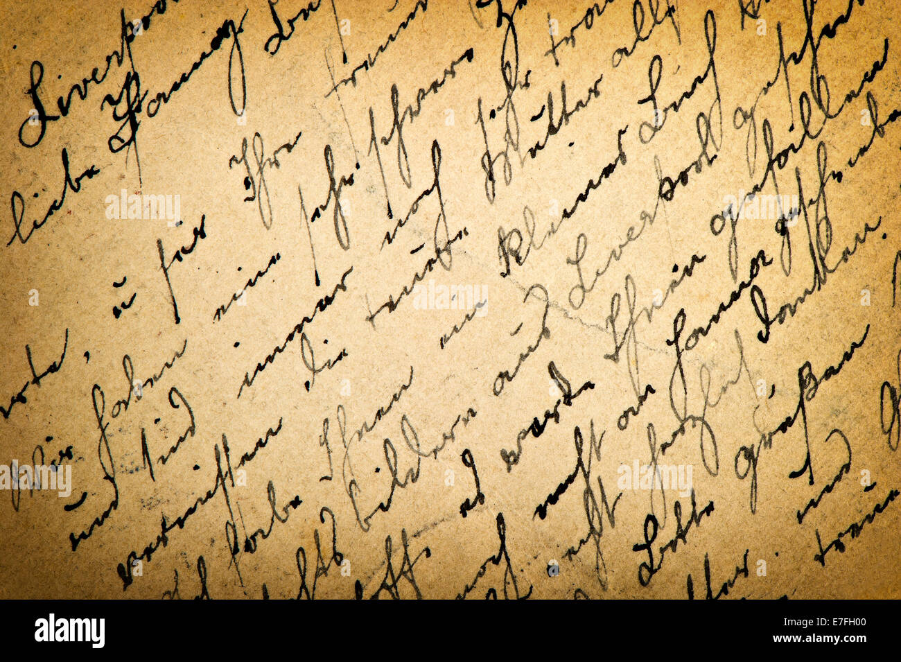 Alter briefhintergrund -Fotos und -Bildmaterial in hoher Auflösung – Alamy