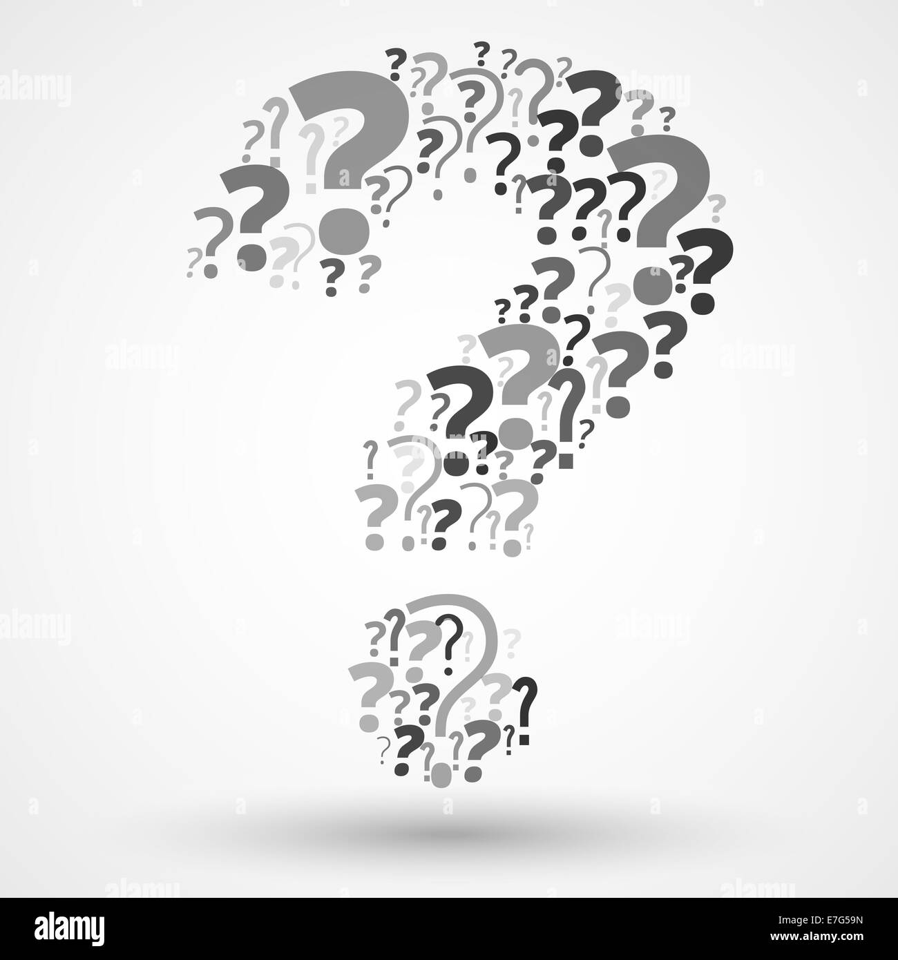 Fragezeichen Hintergrund Schwarzweiß-Stockfotos und -bilder - Alamy