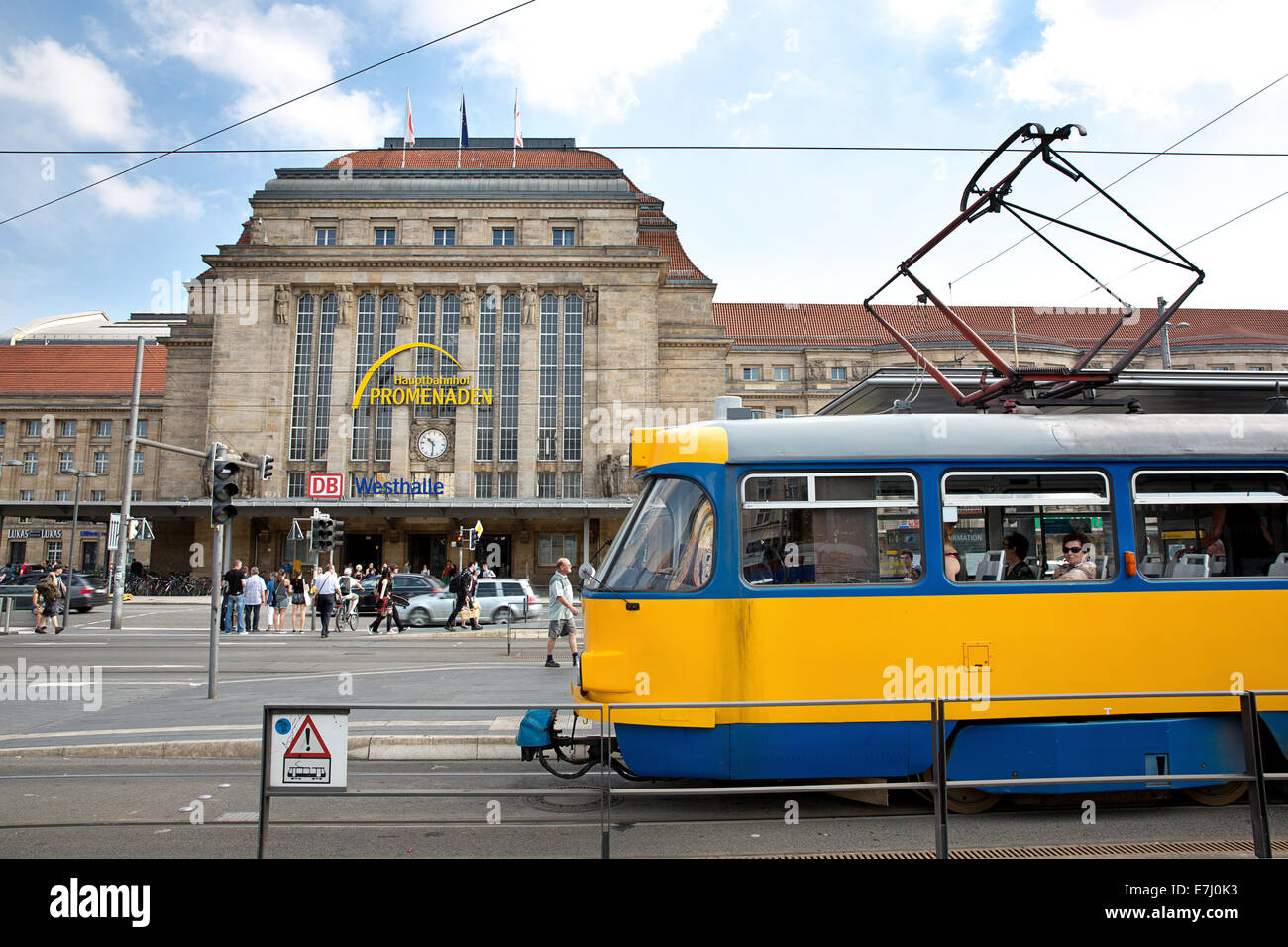 Leipziger Hauptbahnhof. (Leipzig Hauptbahnhof Stockfotografie - Alamy
