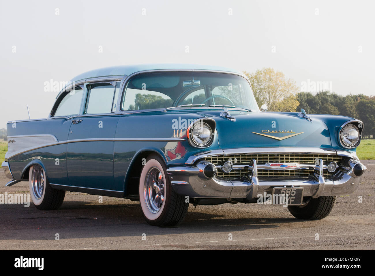 1950er Jahre Chevrolet. Chevy. Amerikanische Oldtimer Stockfotografie - Alamy