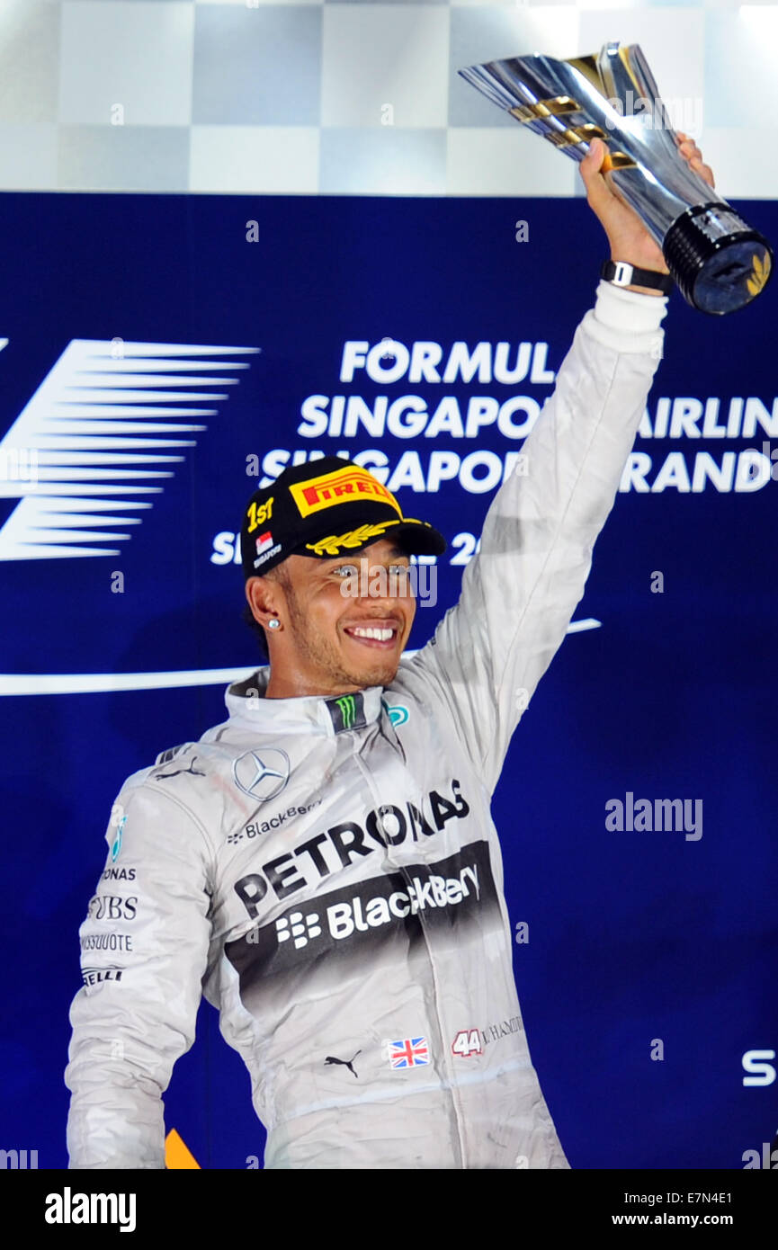 Das Podium Lewis Hamilton Stockfotos und -bilder Kaufen - Alamy