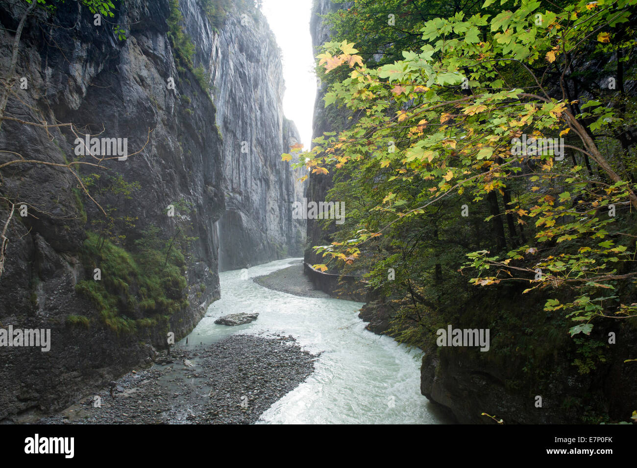 Aare, Aareschlucht, Canyon, Meiringen, Kanton Bern, Berner Oberland ...