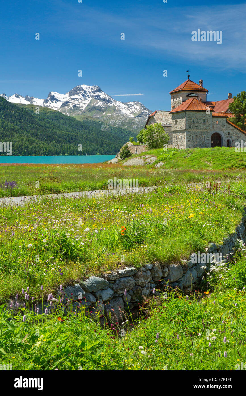Engadin, Engadin, Schloss, Surlej, Silvaplanersee, Engadin, Engadin ...