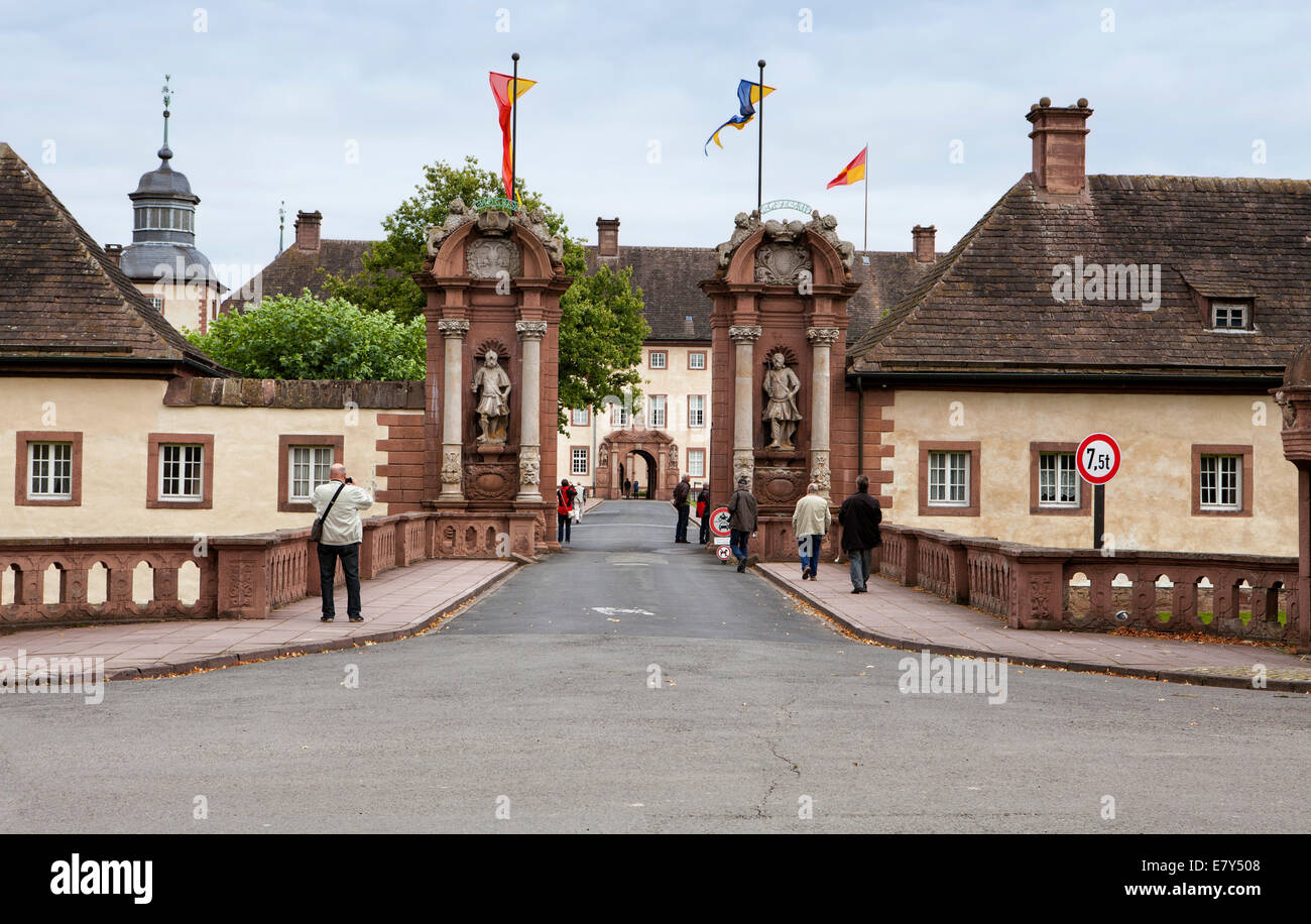 Kloster Schloss Corvey in Höxter, Weserbergland, Nord Rhein Westfalen ...