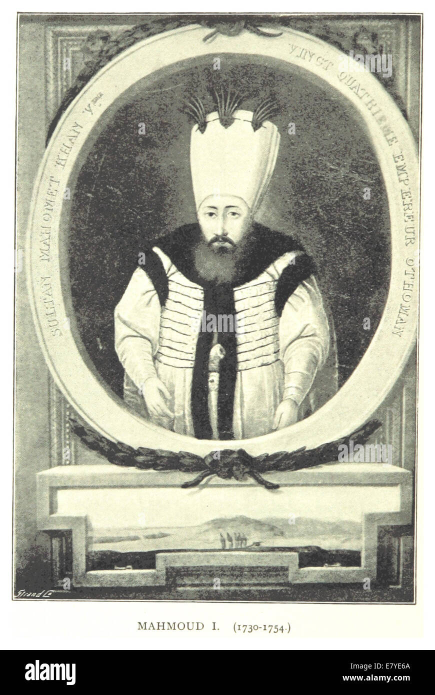 Diese 1895 von Spry gefertigte Illustration zeigt Mahmud I., den Osmanischen Sultan von 1730 bis ...