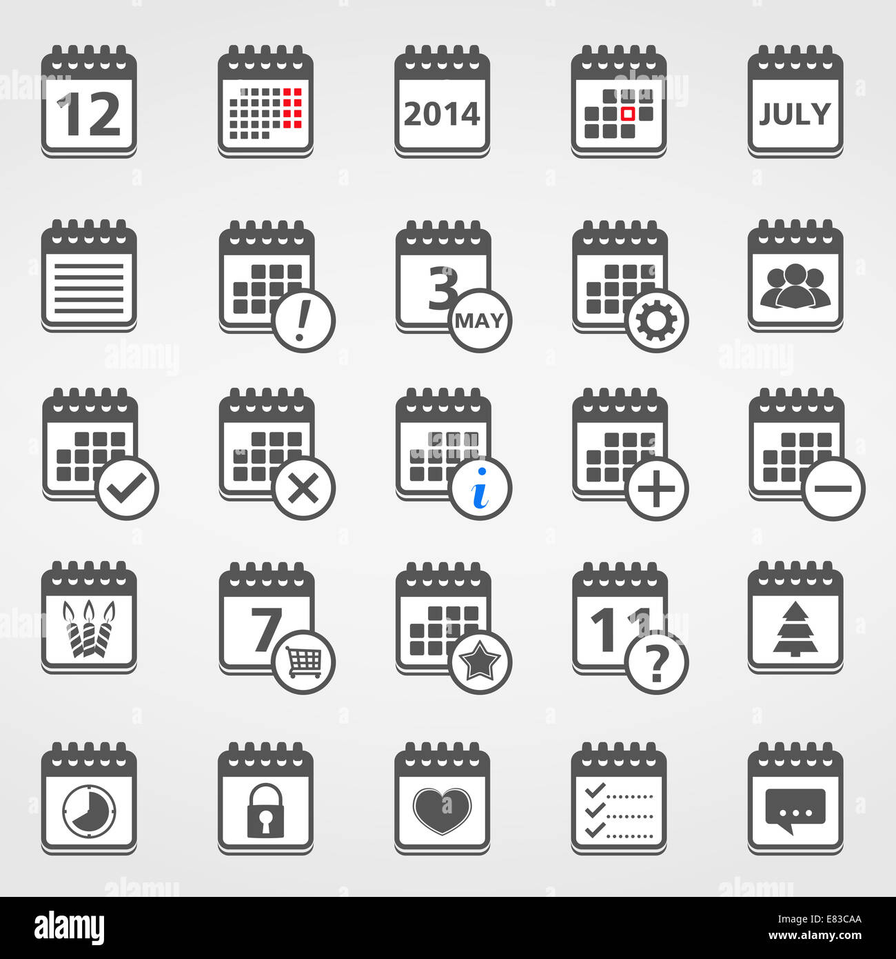 Kalender piktogramm -Fotos und -Bildmaterial in hoher Auflösung – Alamy
