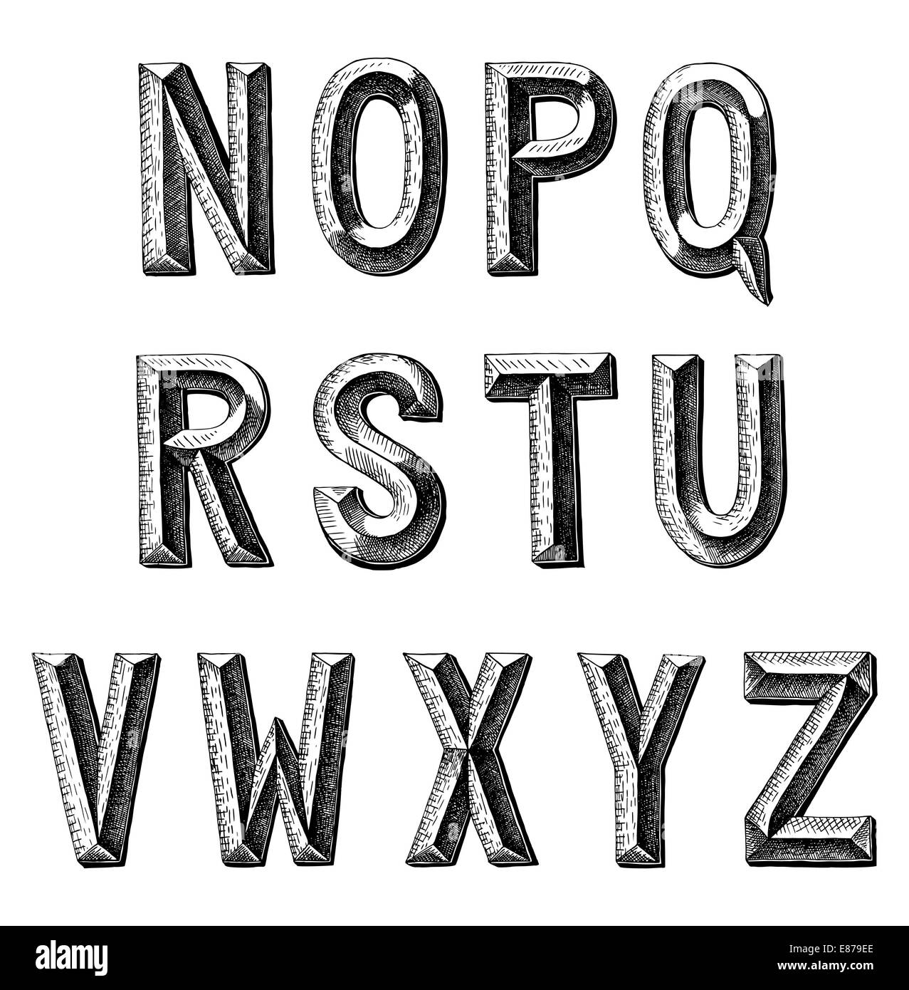 Skizze alphabet -Fotos und -Bildmaterial in hoher Auflösung – Alamy
