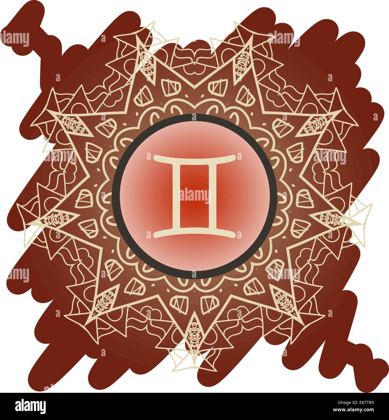 Sternzeichen der Zwillinge (Gemini Stock-Vektorgrafik - Alamy