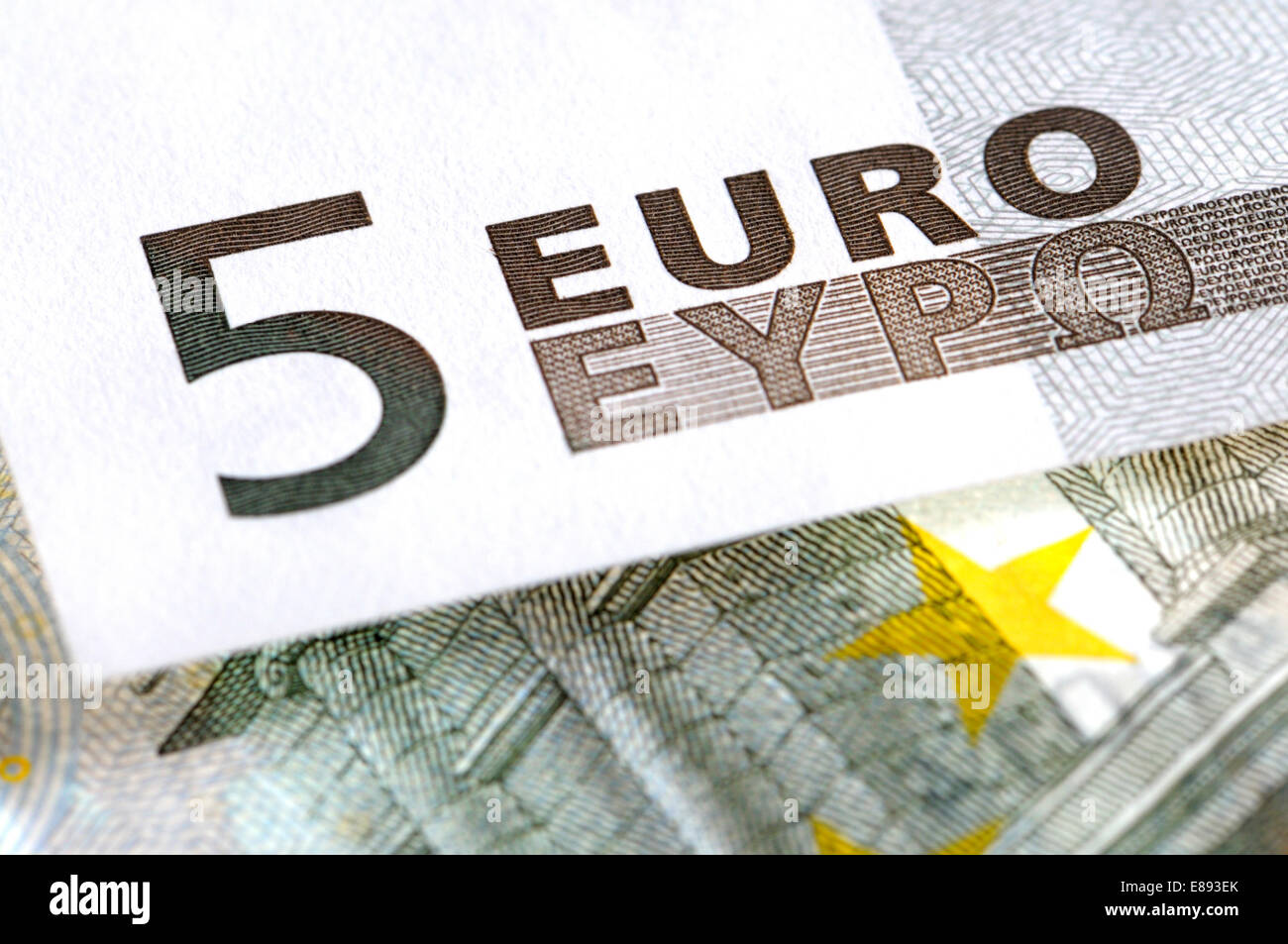 Five euro note -Fotos und -Bildmaterial in hoher Auflösung – Alamy