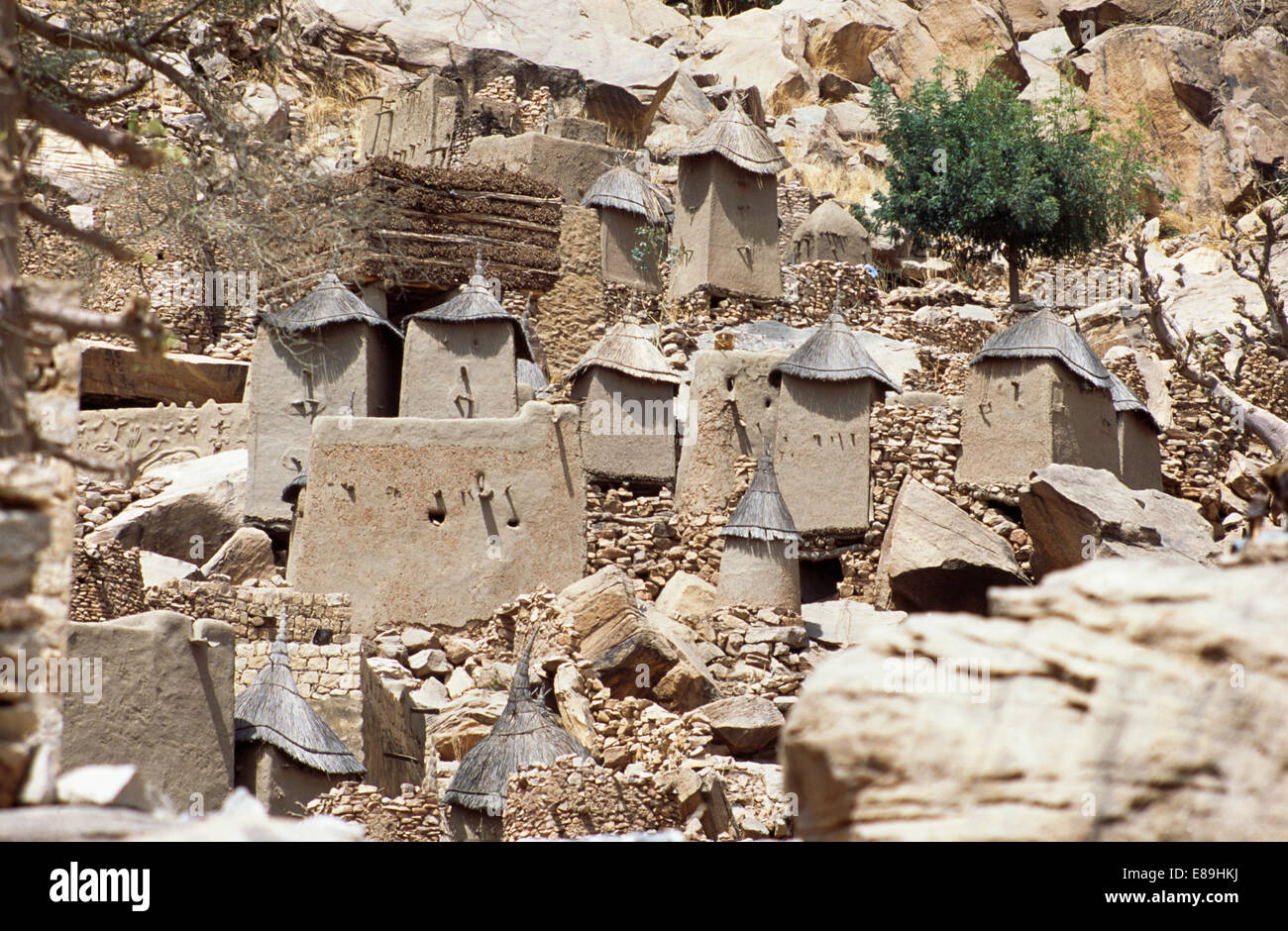 Dogon Village Mali Huts Stockfotos und -bilder Kaufen - Alamy