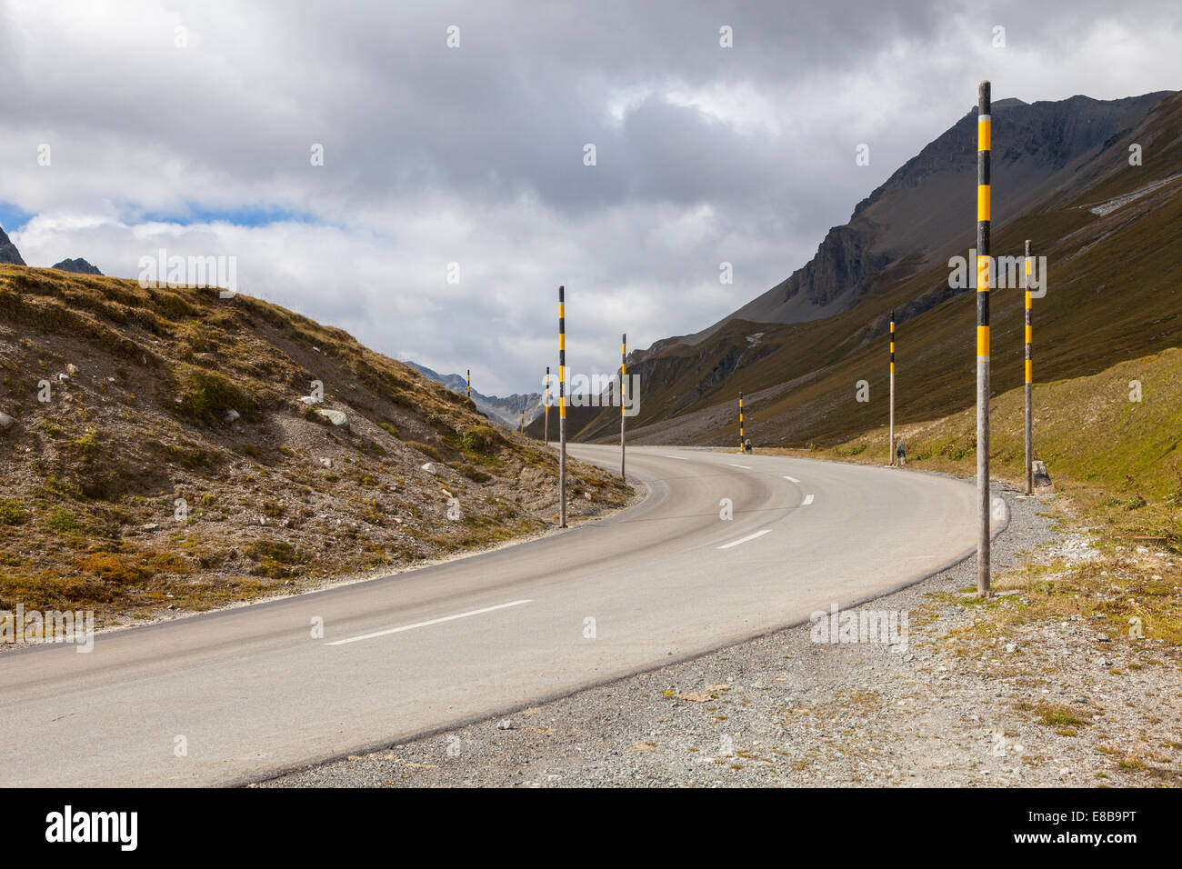 Der Albulapass zwischen Zuoz und Tiefencastel, Engadin, Graubünden ...