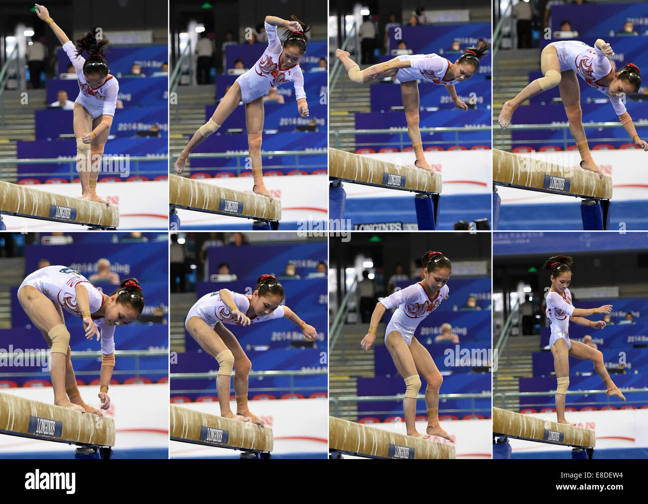 Artistic gymnastics balance beam -Fotos und -Bildmaterial in hoher ...