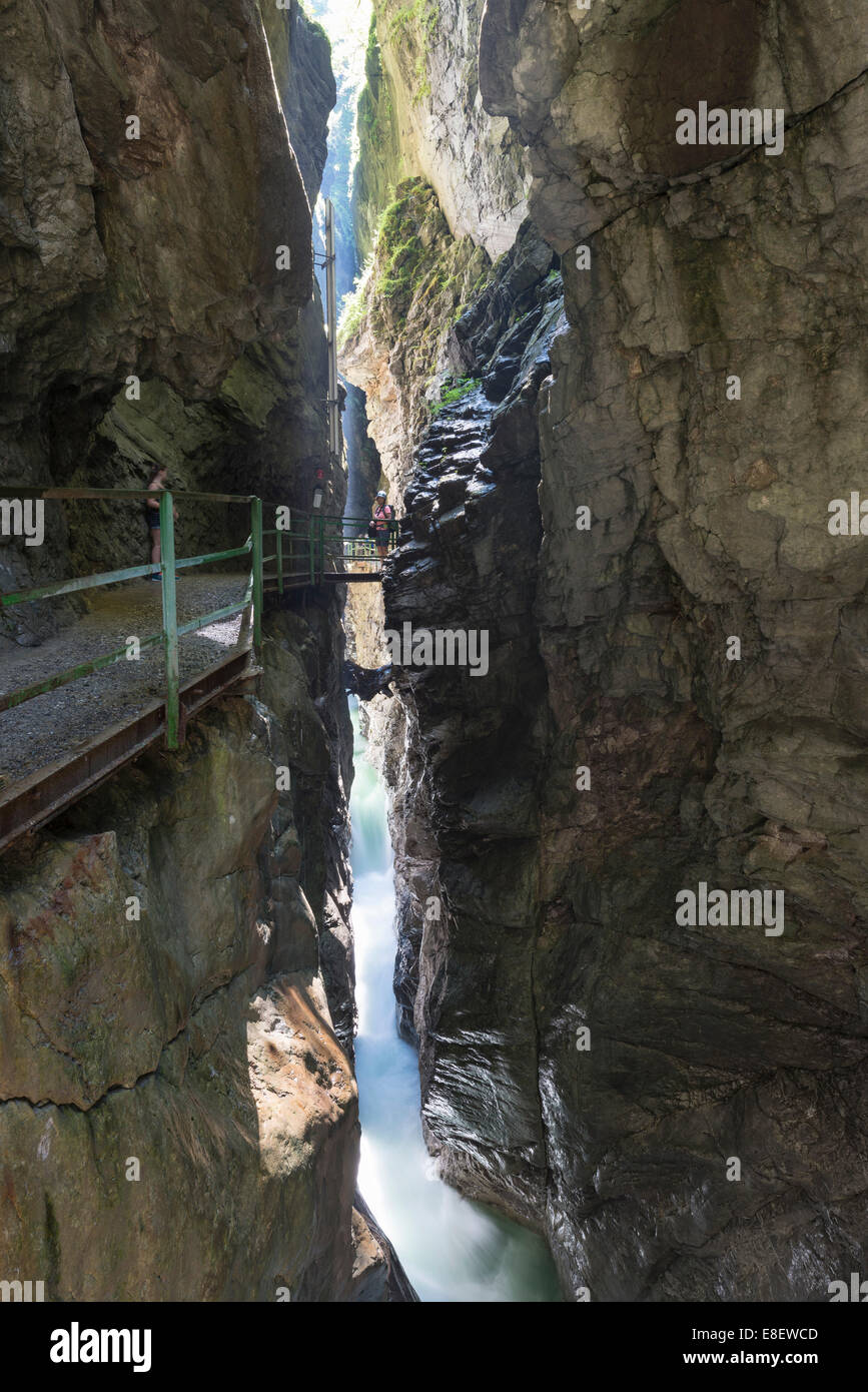 Schlucht Breitachklamm in Oberstdorf, Kleinwalsertal, Allgäu ...
