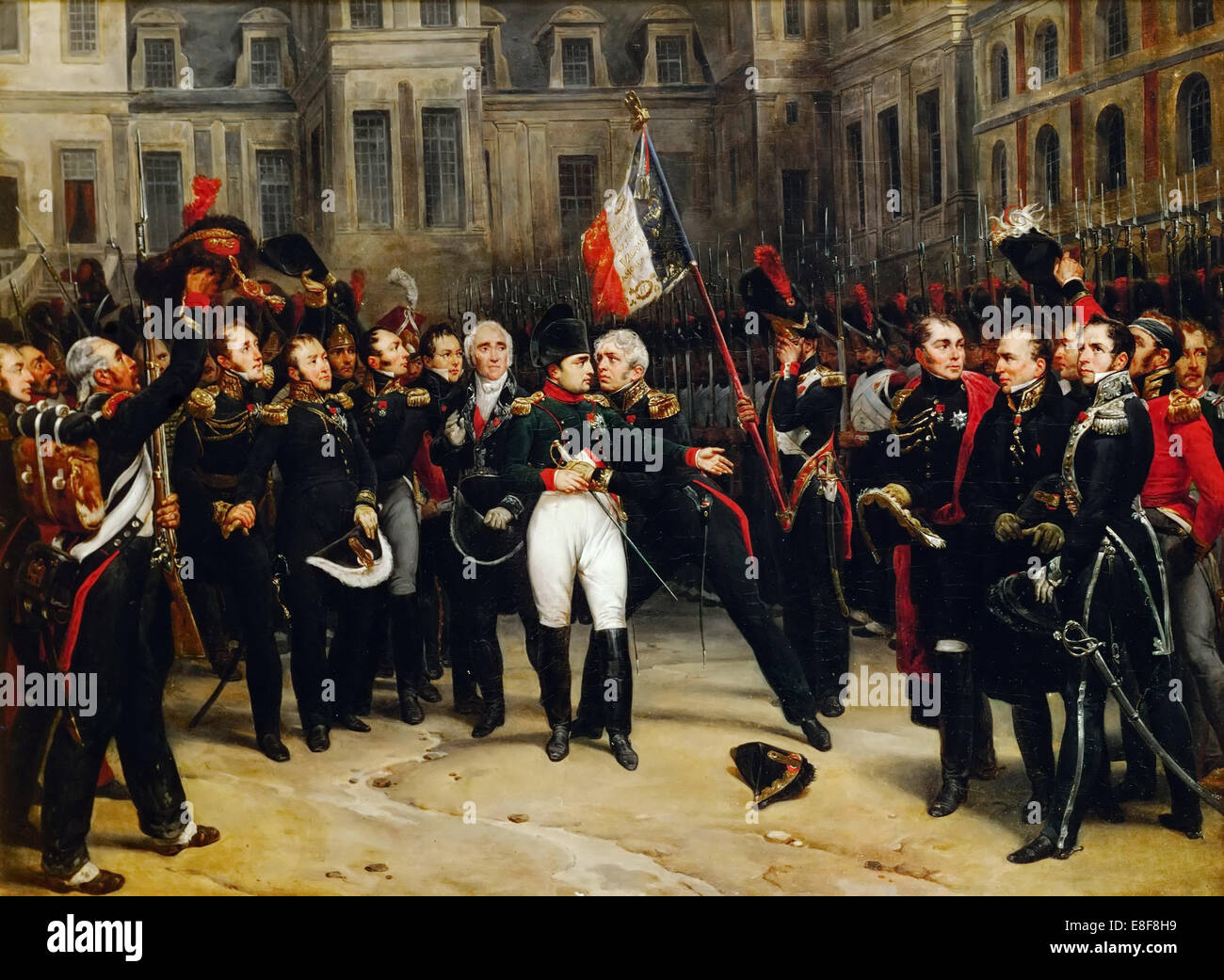 Napoleons Abschied von der Kaiserlichen Garde in den Innenhof des ...