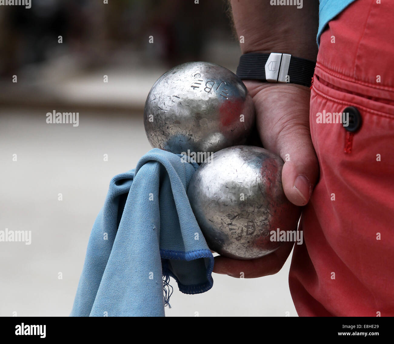 Pétanque.French-Ball-Spiel. Jeu de Boules.a Form von boules.the Ziel ...