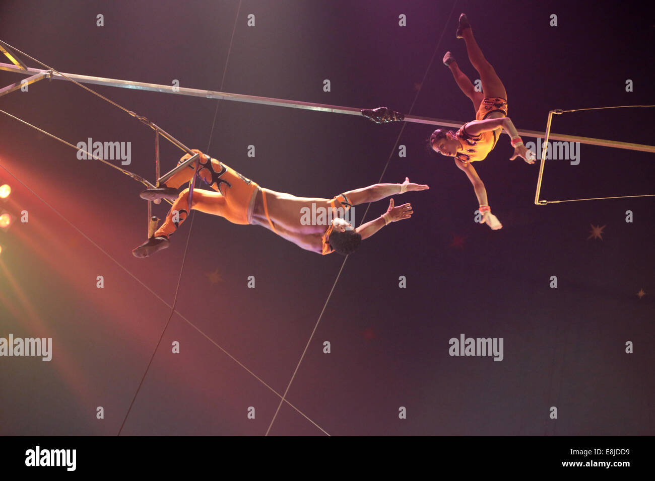 Trapeze circus -Fotos und -Bildmaterial in hoher Auflösung – Alamy