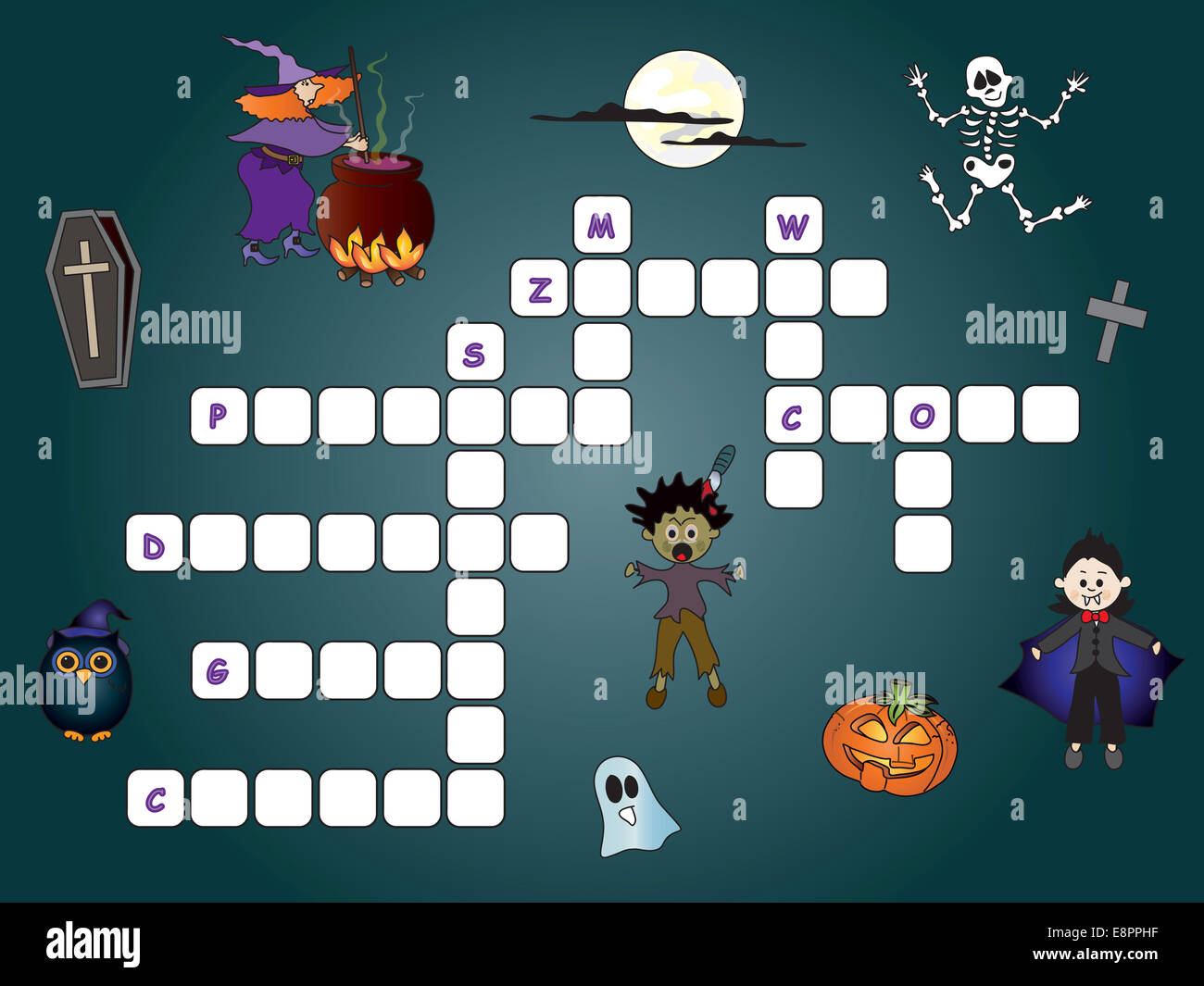Illustration easy crossword children -Fotos und -Bildmaterial in hoher ...